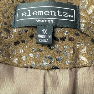 Elementz | Jackets & Coats | Elementz Women 34 Sleeve Shimmer Floral ...
